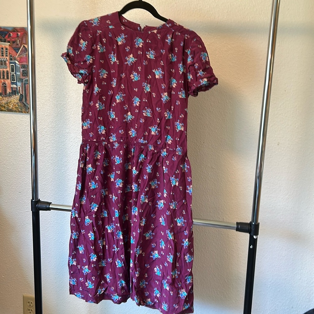 Vintage 1970s-80s Warren Z Abstract Print Surplice Ne… - Gem